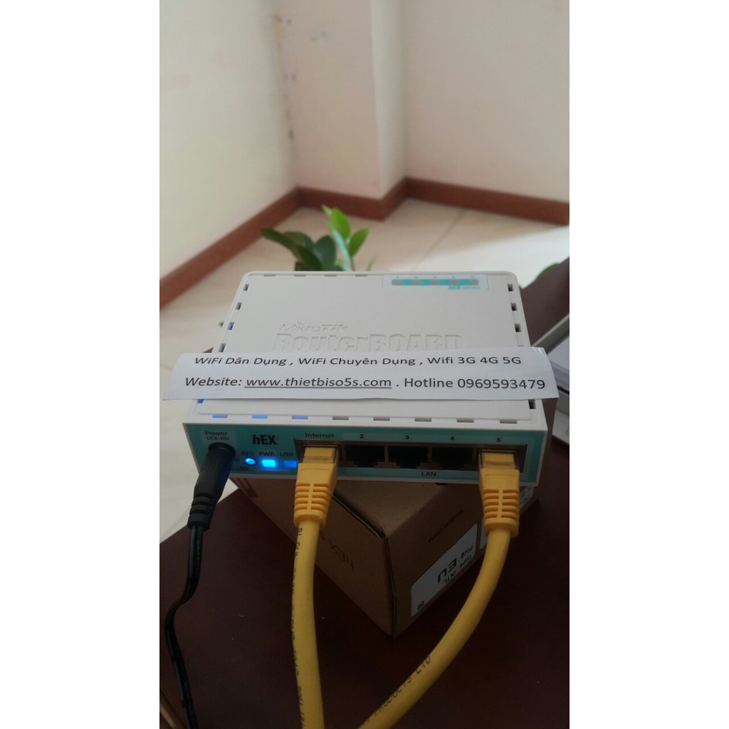 [Wifi Quán Cafe] Bộ 1 Router Mikrotik hEX RB750GR3 và 1 Wifi Unifi AC ...