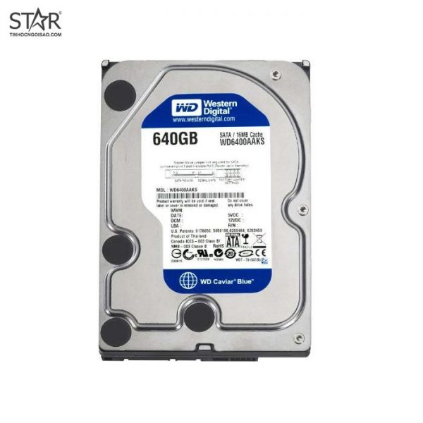 Ổ cứng HDD Western 640G Renew (No Model) - Tin Học Star Tin Học Star