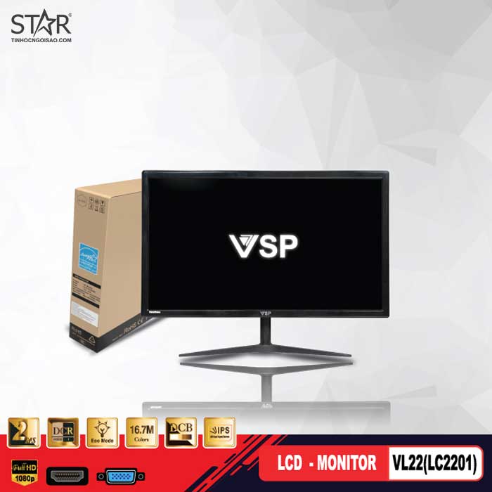 Màn hình LCD 22” VSP VL22 (LC2201) LED Monitor - Tin Học Star Tin Học Star